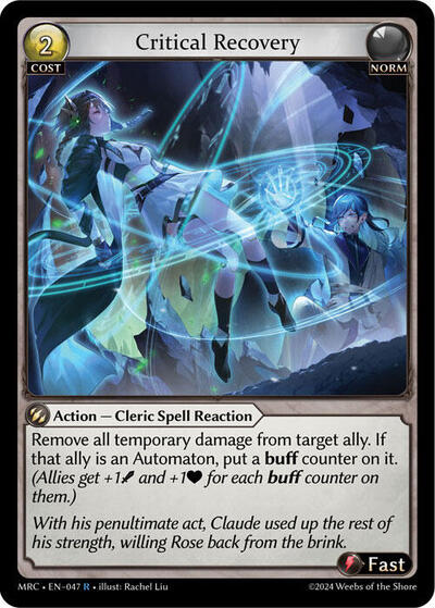 Critical Recovery [Normal] [MRC] – Pikku Play