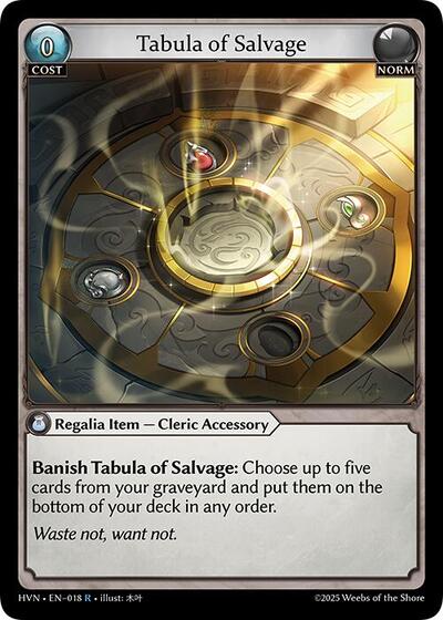 Tabula of Salvage [Normal] [HVN] – Pikku Play