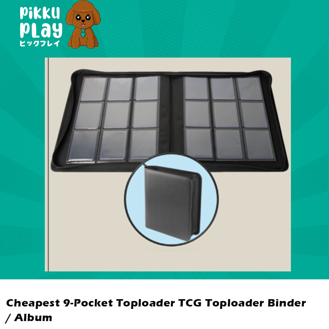Cheapest 9-Pocket Toploader TCG Toploader Binder/ Album – Pikku Play